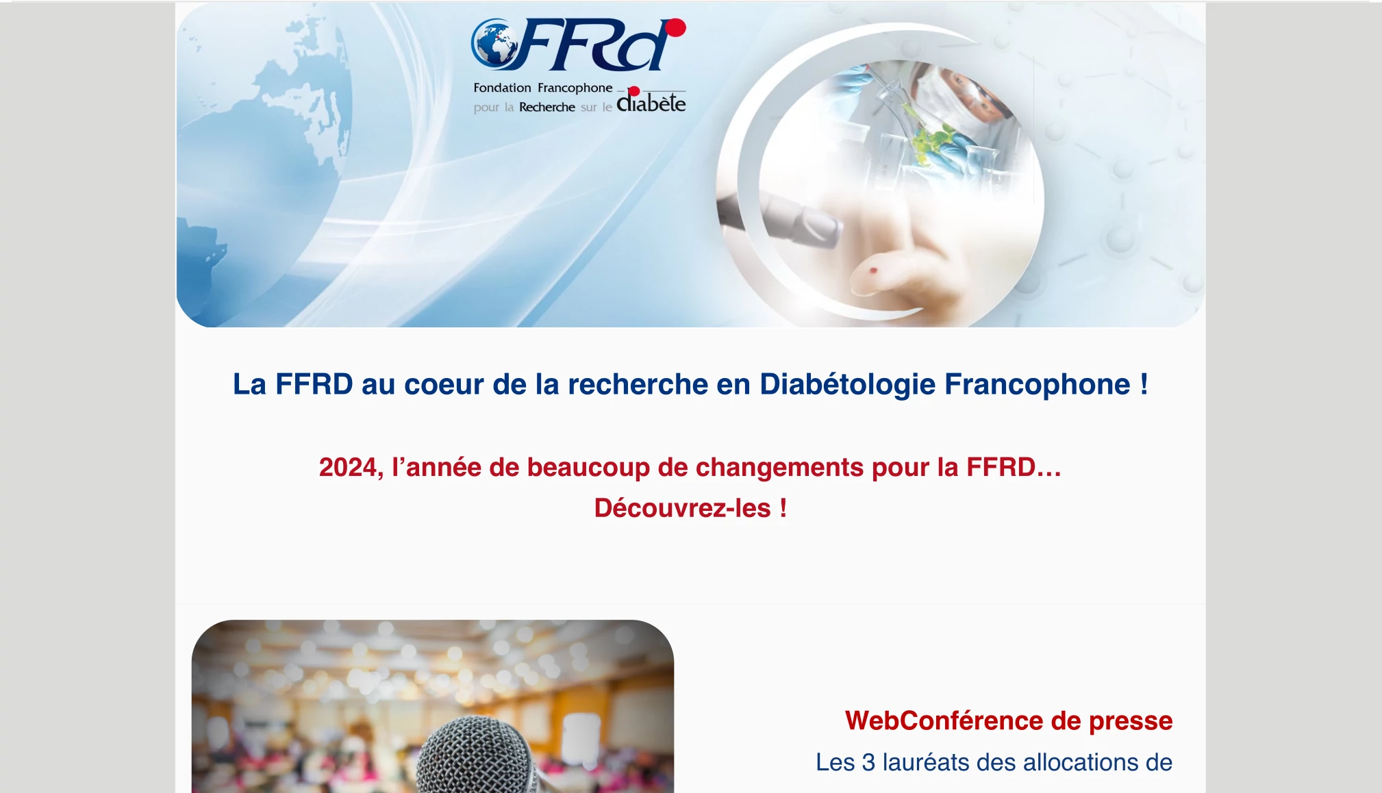 First Newsletter from the FFRD - Fondation Francophone pour la ...