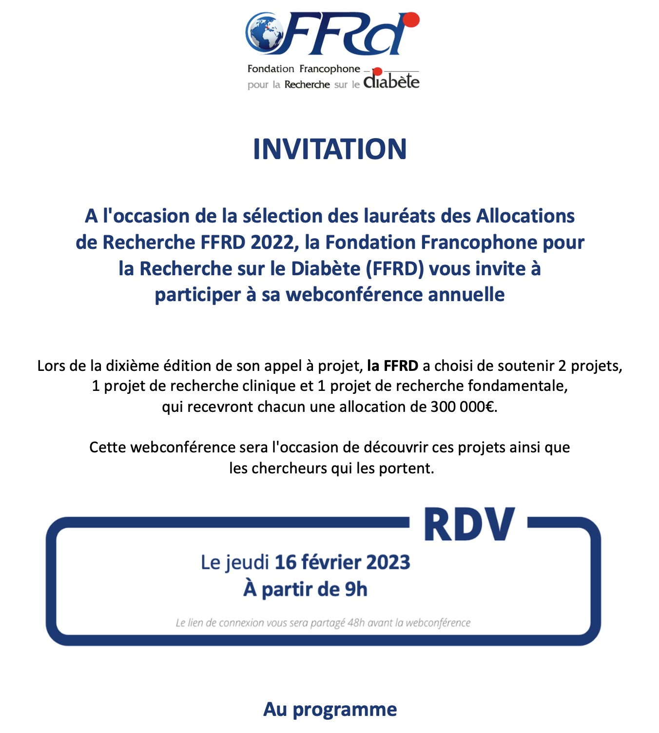 Upcoming press conference - Fondation Francophone pour la Recherche sur ...